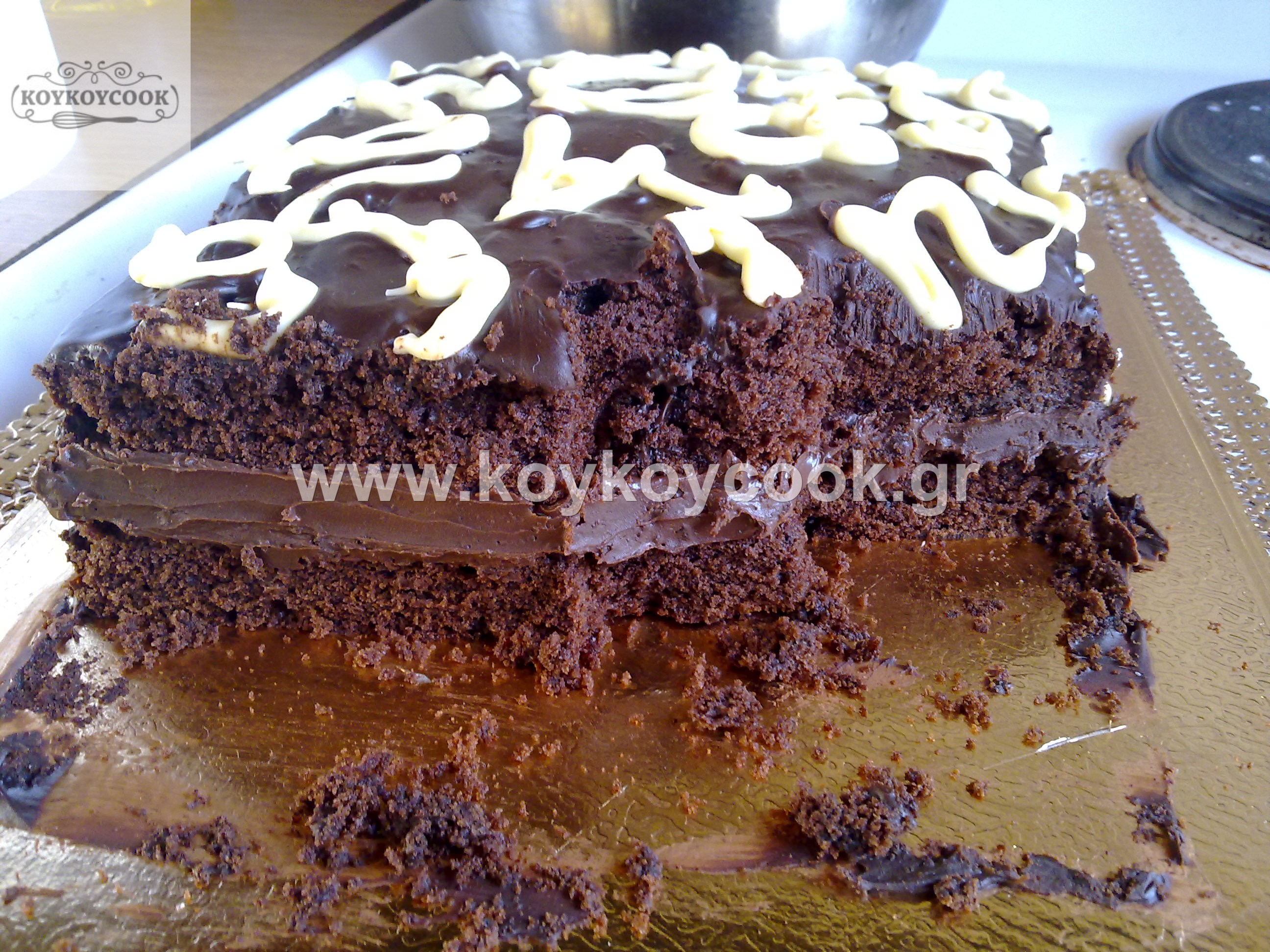 ΚΕΙΚ ΣΟΚΟΛΑΤΑΣ ΓΕΜΙΣΤΟ ΜΕ ΓΚΑΝΑΣ – Koykoycook
