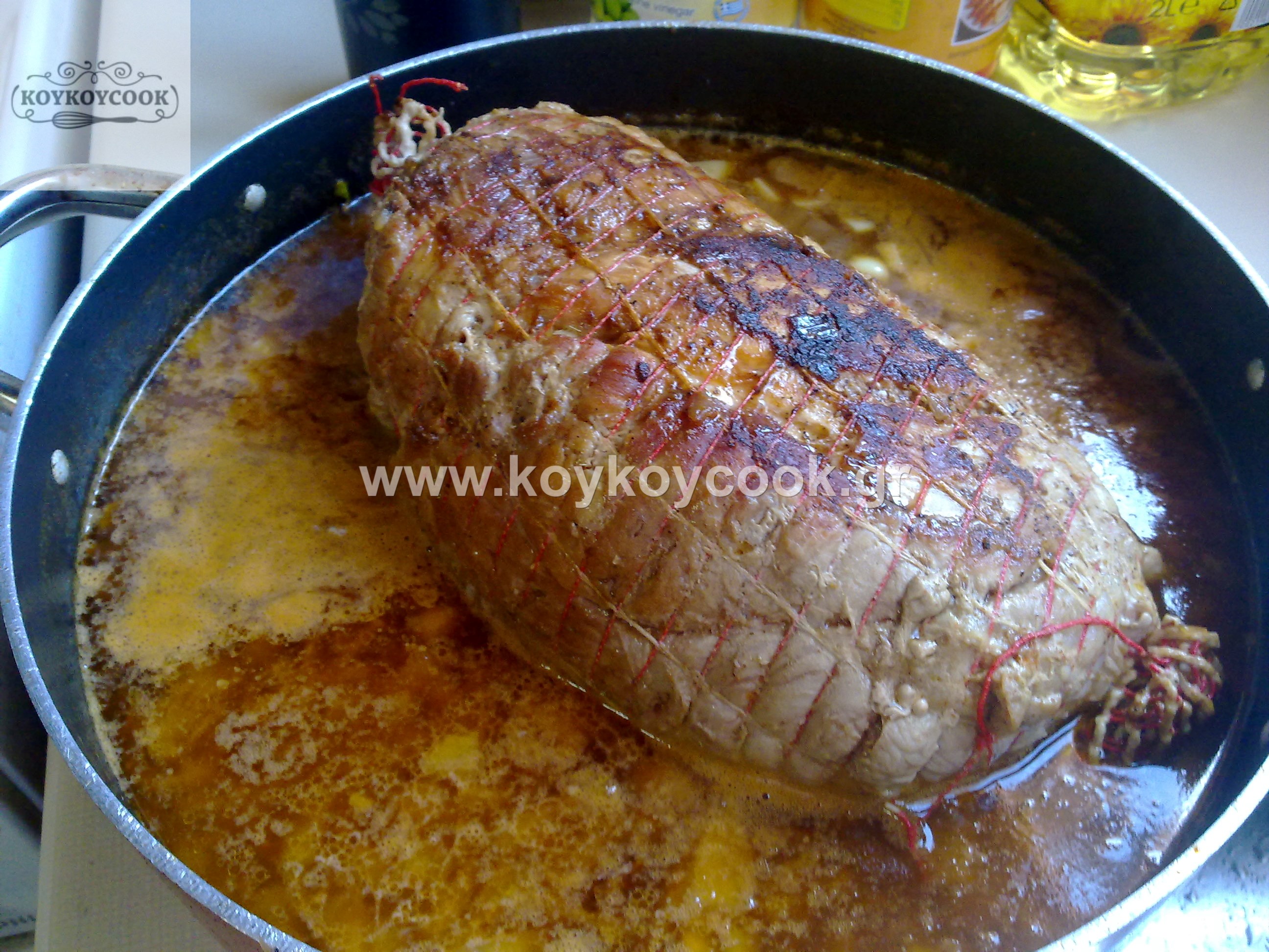 ΨΗΤΟ ΦΟΥΡΝΟΥ ΜΕ ΣΚΟΡΔΟ ΚΑΙ ΚΟΝΙΑΚ – Koykoycook