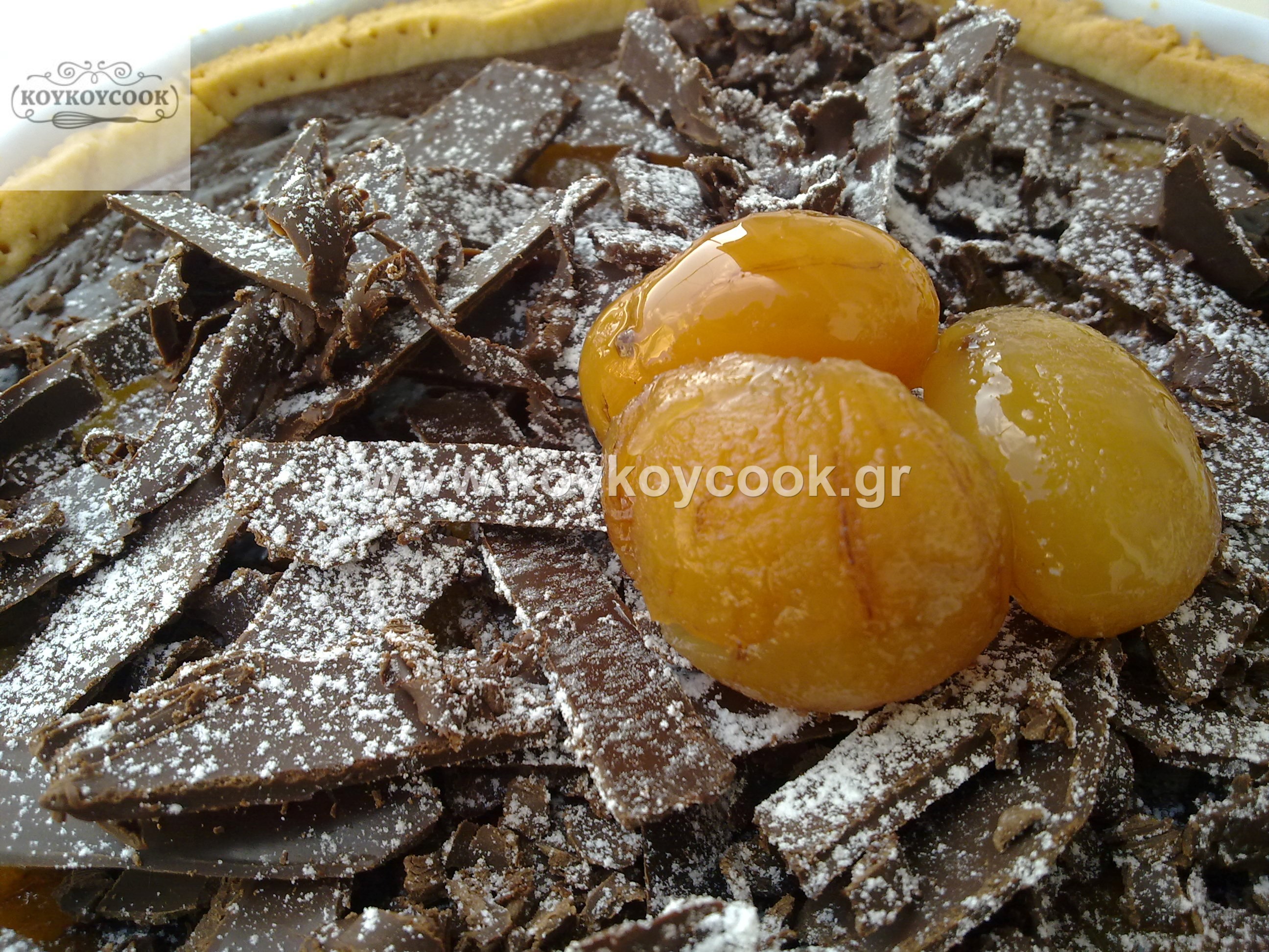 ΤΑΡΤΑ ΣΟΚΟΛΑΤΑΣ ΜΕ ΚΑΣΤΑΝΑ – Koykoycook