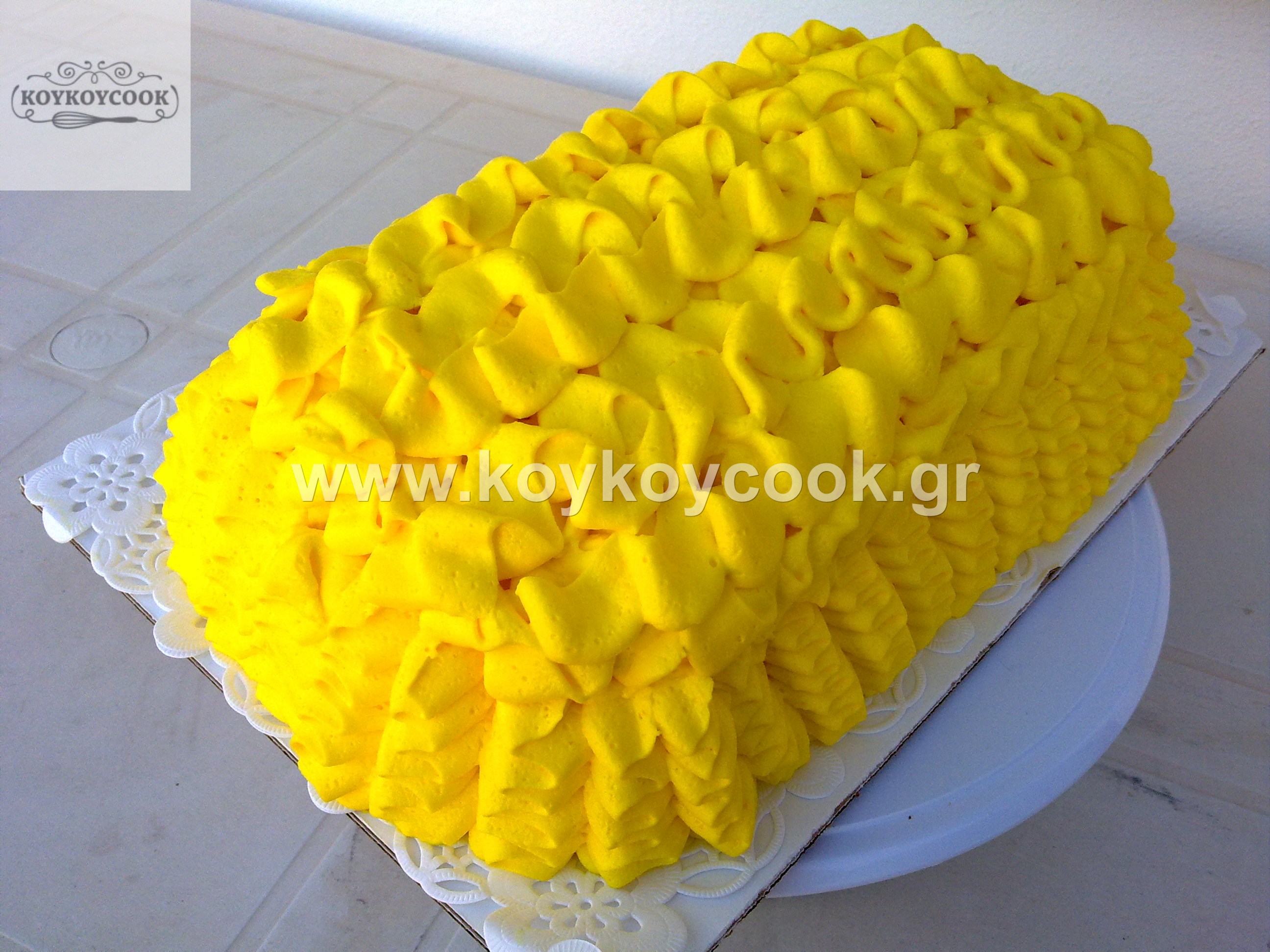 ΤΟΥΡΤΑ ΛΕΜΟΝΙ RUFFLED – Koykoycook