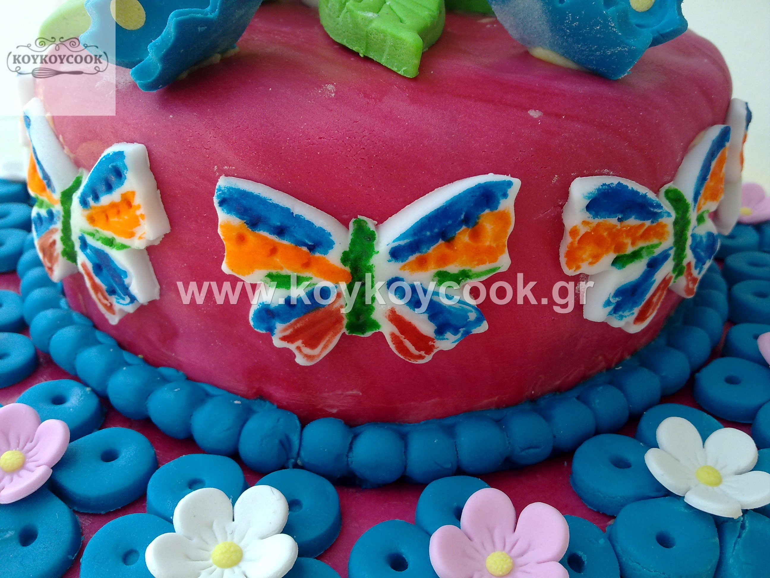 ΤΟΥΡΤΑ ΓΕΝΕΘΛΙΩΝ FLOWER CAKE – Koykoycook