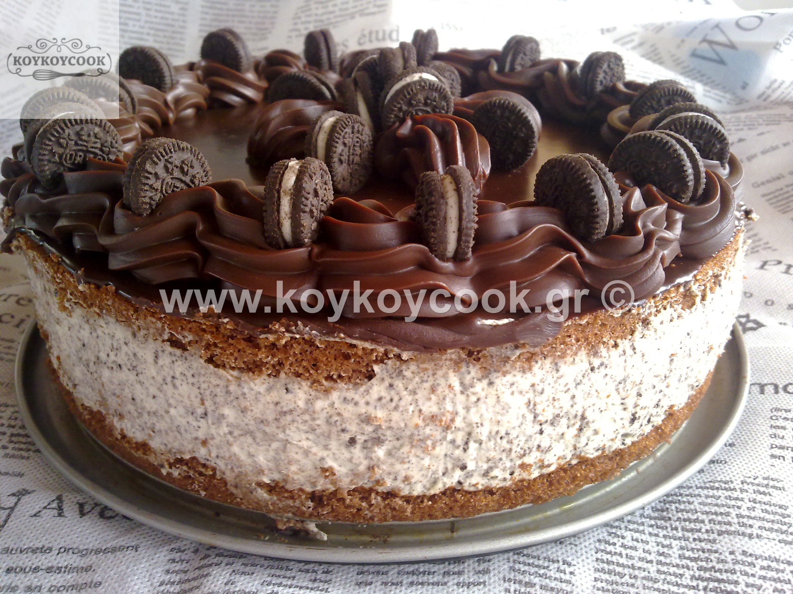 ΤΟΥΡΤΑ OREO ΤΣΙΖΚΕΙΚ ΜΕ ΓΚΑΝΑΣ – Koykoycook