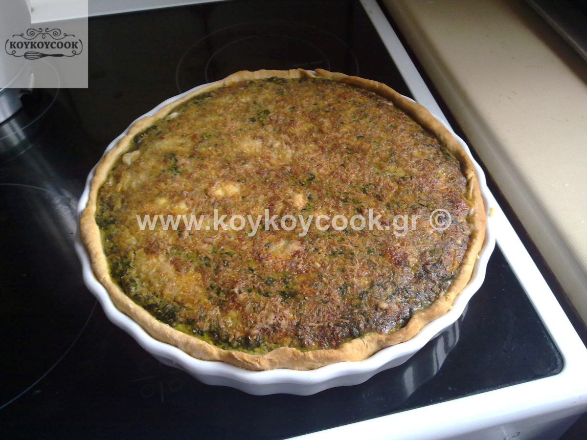 ΤΑΡΤΑ ΜΕ ΣΠΑΝΑΚΙ ΚΑΙ ΤΥΡΙΑ – Koykoycook