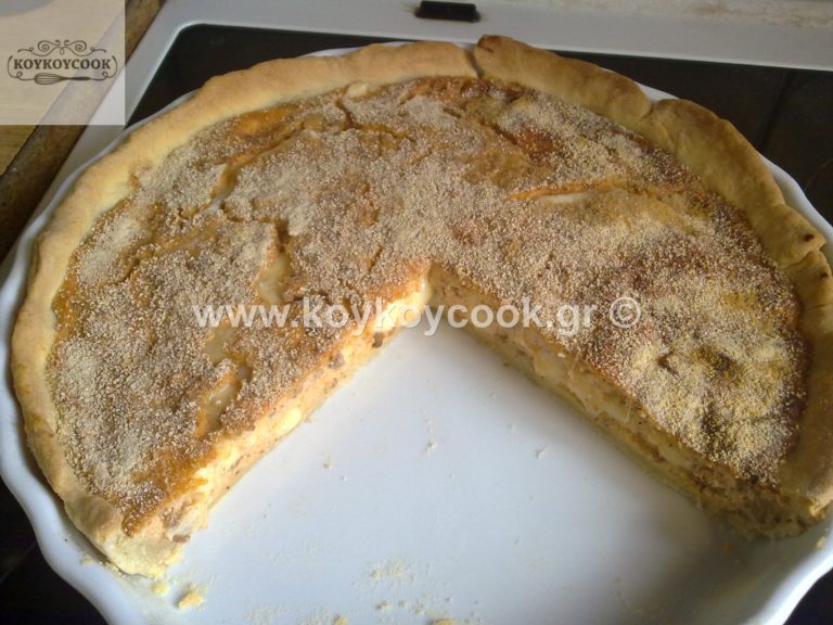 ΑΛΜΥΡΗ ΤΑΡΤΑ ΜΕ ΚΙΜΑ, ΓΙΑΟΥΡΤΙ ΚΑΙ ΤΥΡΙ – Koykoycook