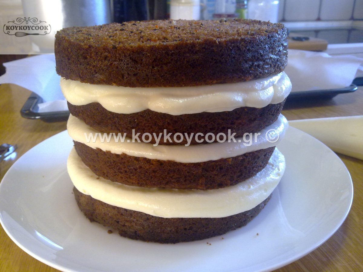 ΚΕΙΚ(ΤΟΥΡΤΑ)ΚΑΡΟΤΟΥ ΜΕ FROSTING ΚΡΕΜΑΣ ΤΥΡΙΟΥ – Koykoycook