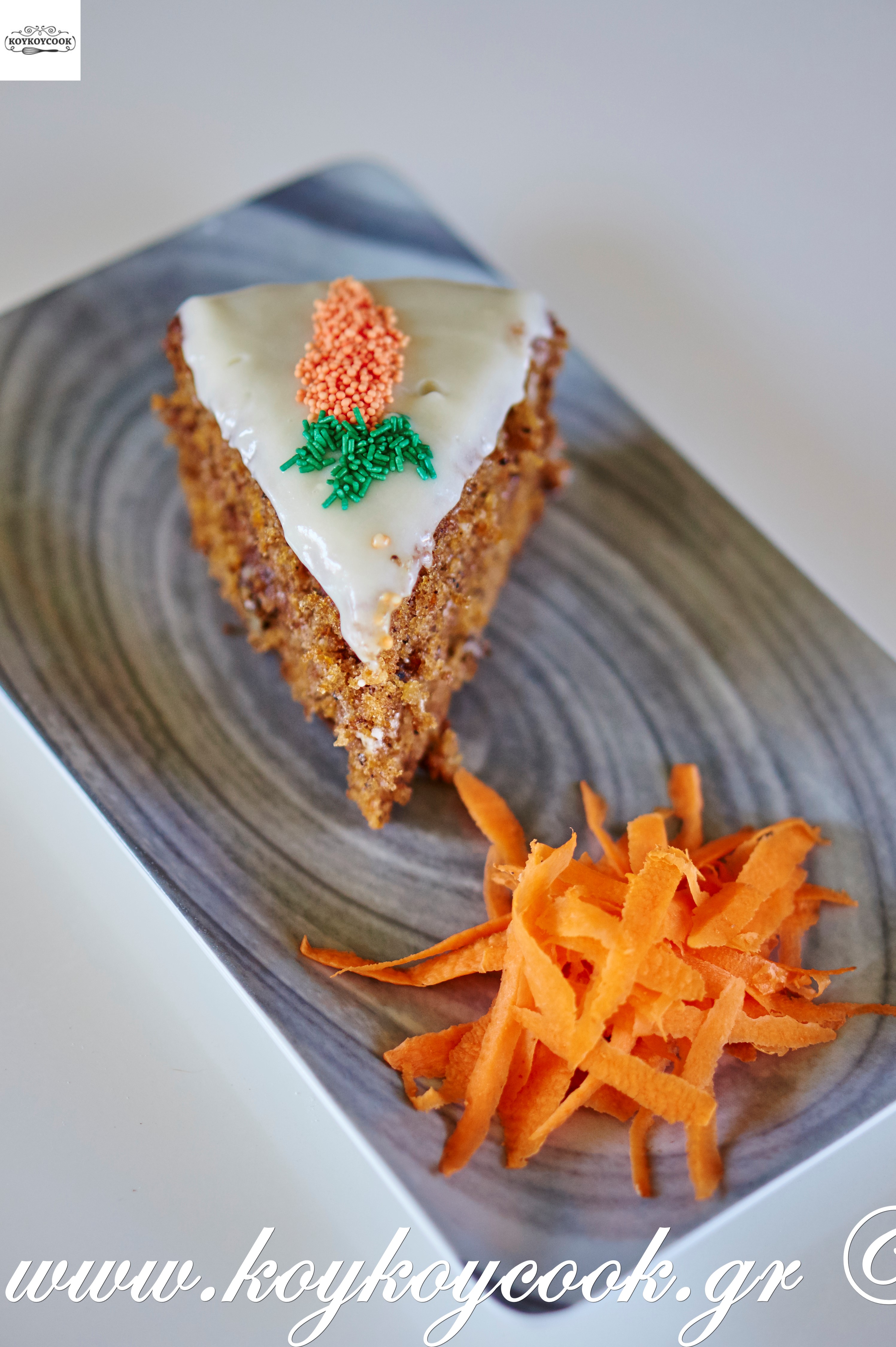 ΚΕΙΚ(ΤΟΥΡΤΑ)ΚΑΡΟΤΟΥ ΜΕ FROSTING ΚΡΕΜΑΣ ΤΥΡΙΟΥ – Koykoycook