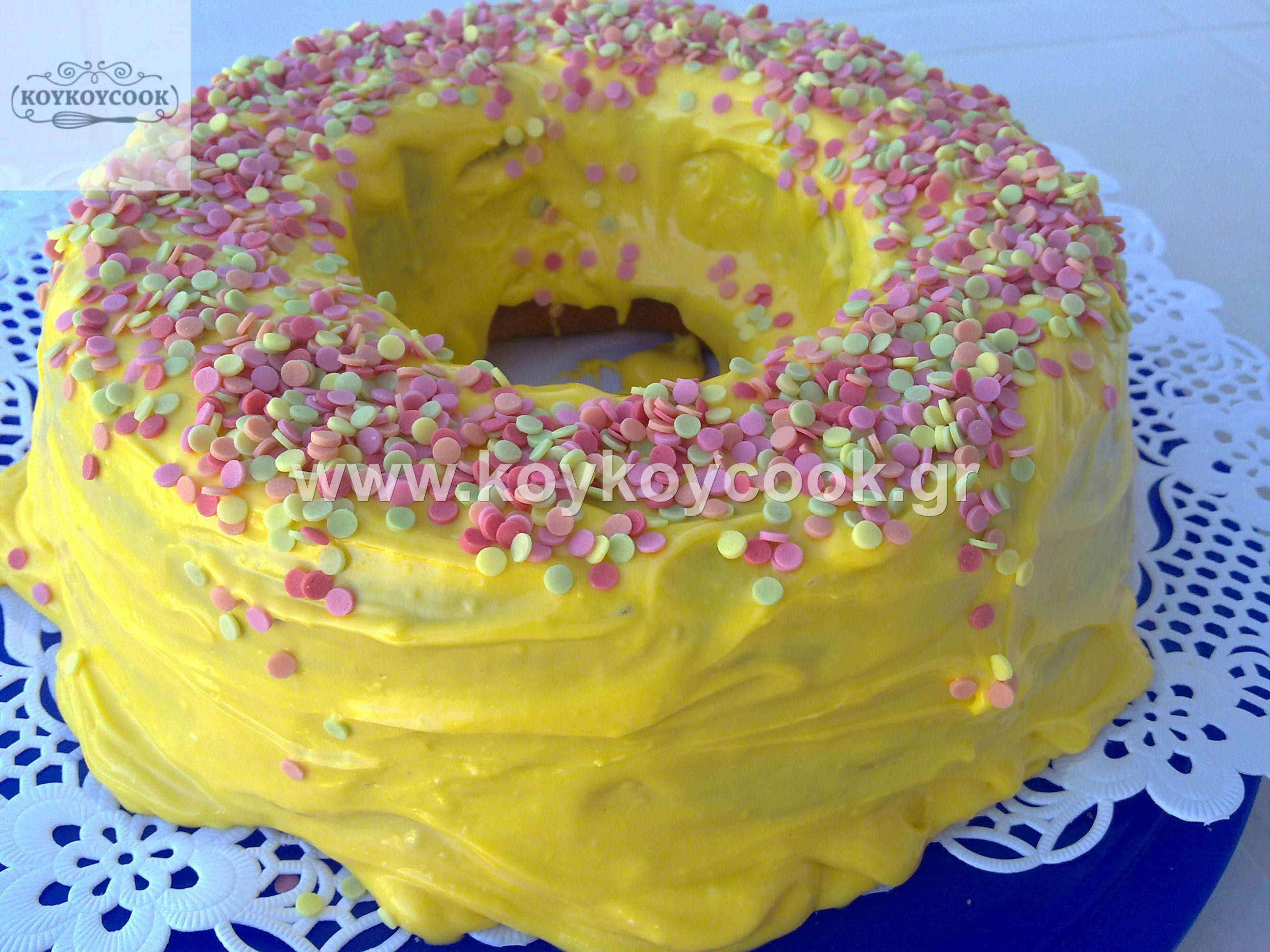 ΚΕΙΚ ΛΕΜΟΝΙΟΥ ΜΕ ΓΙΑΟΥΡΤΙ ΧΩΡΙΣ ΜΙΞΕΡ – Koykoycook