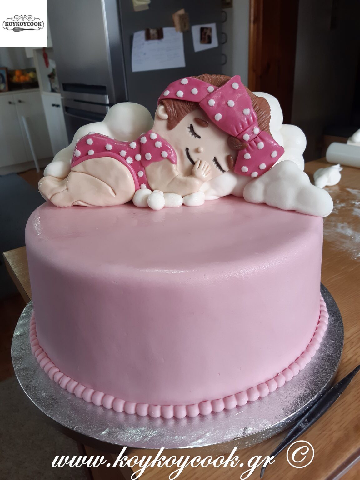 ΤΟΥΡΤΑ BABY SHOWER ΓΙΑ ΚΟΡΙΤΣΑΚΙ – Koykoycook