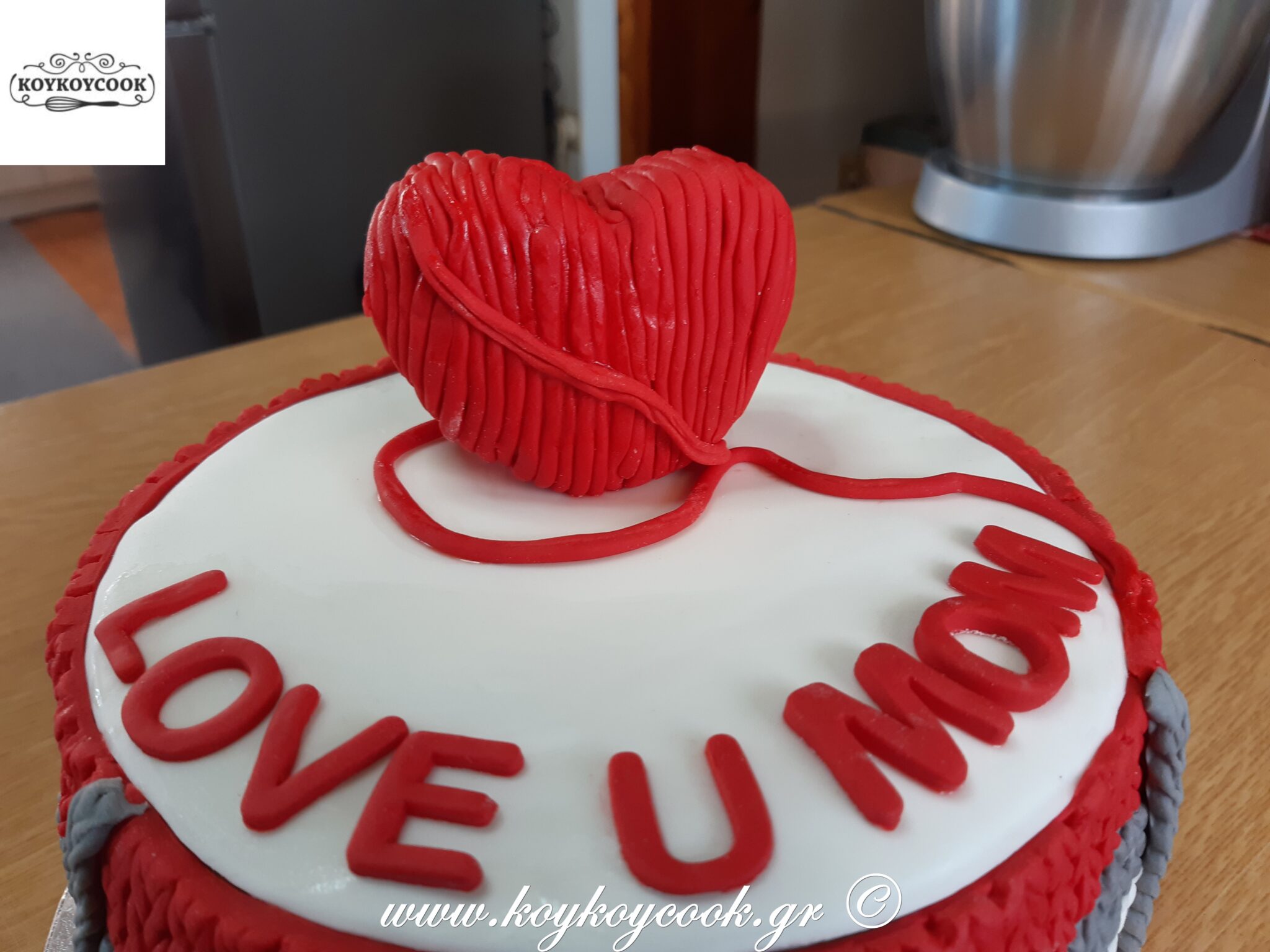 ΤΟΥΡΤΑ ΠΛΕΚΤΟ LOVE U MOM – Koykoycook