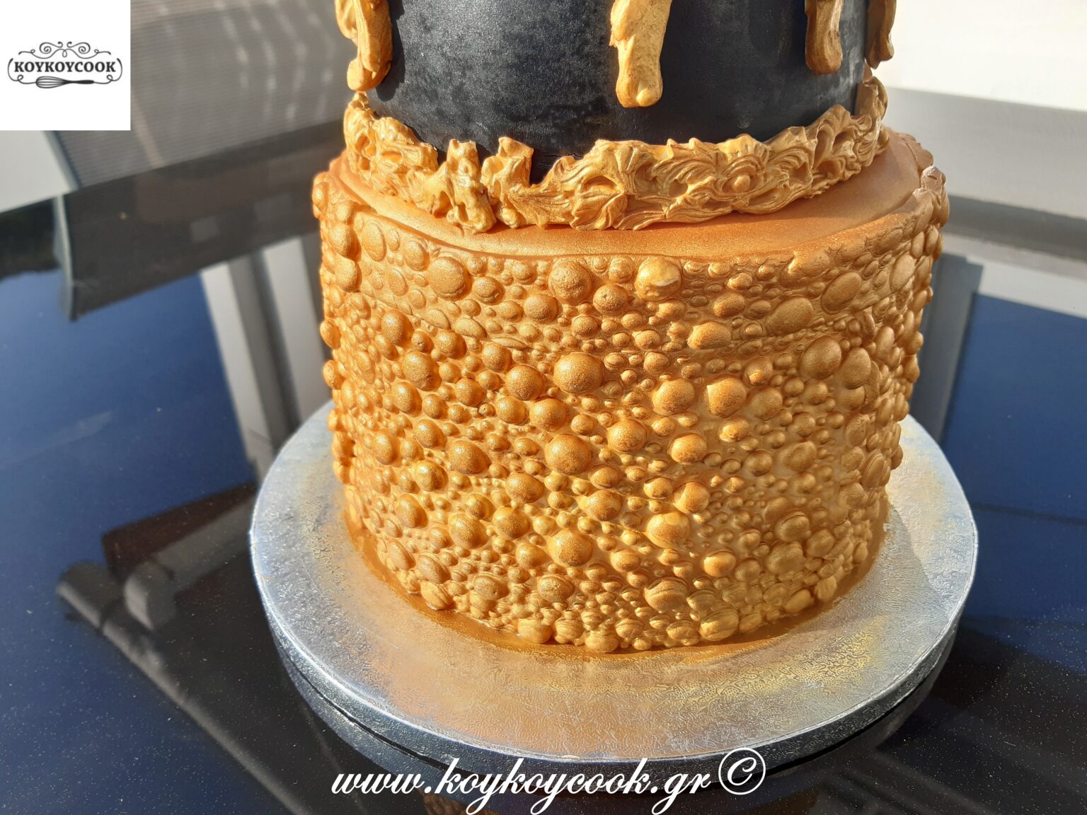 ΤΟΥΡΤΑ ΜΠΑΡΟΚ BLACK & GOLD – Koykoycook