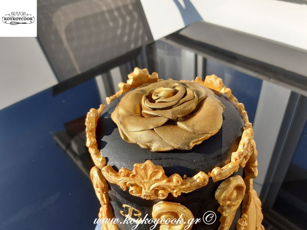 ΤΟΥΡΤΑ ΜΠΑΡΟΚ BLACK & GOLD – Koykoycook