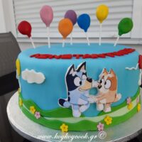 ΤΟΥΡΤΑ BLUEY ΣΚΥΛΑΚΙΑ – Koykoycook